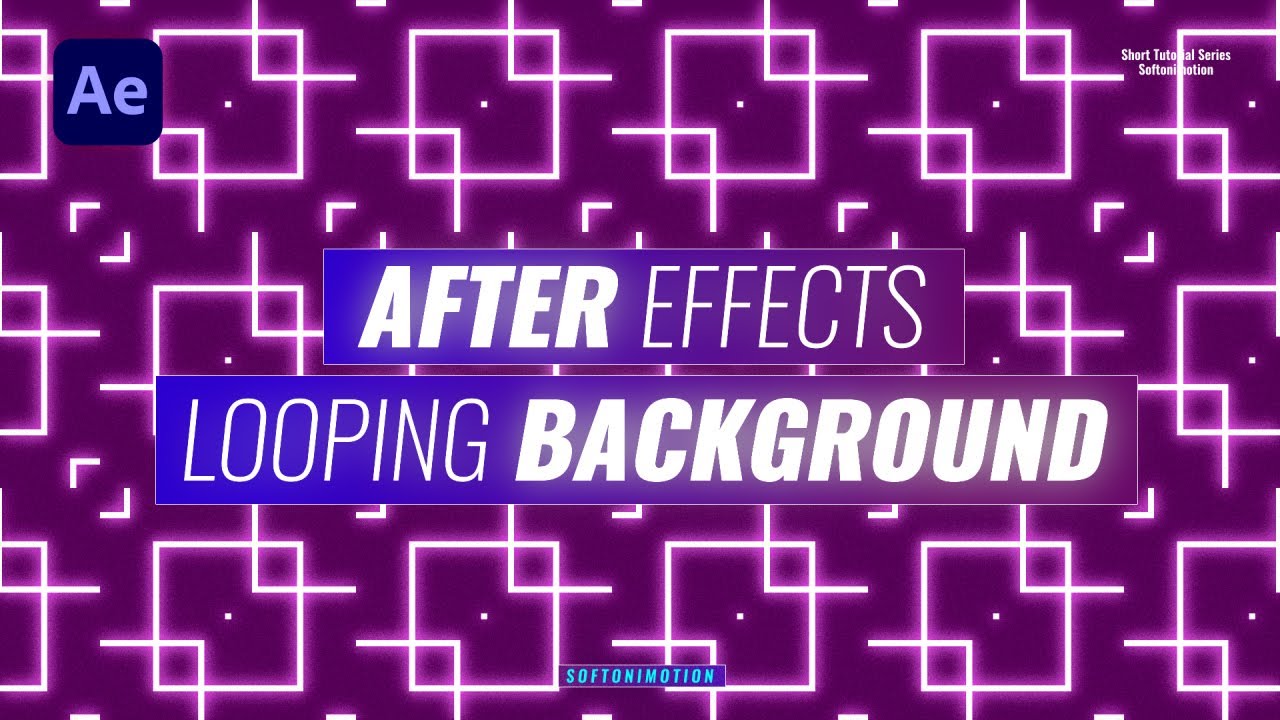 Looping Dynamic Background Animation After Effects Tutorial Youtube