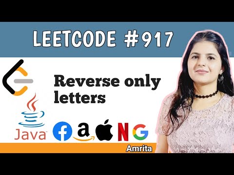 Reverse Only Letters Leetcode 917 Youtube