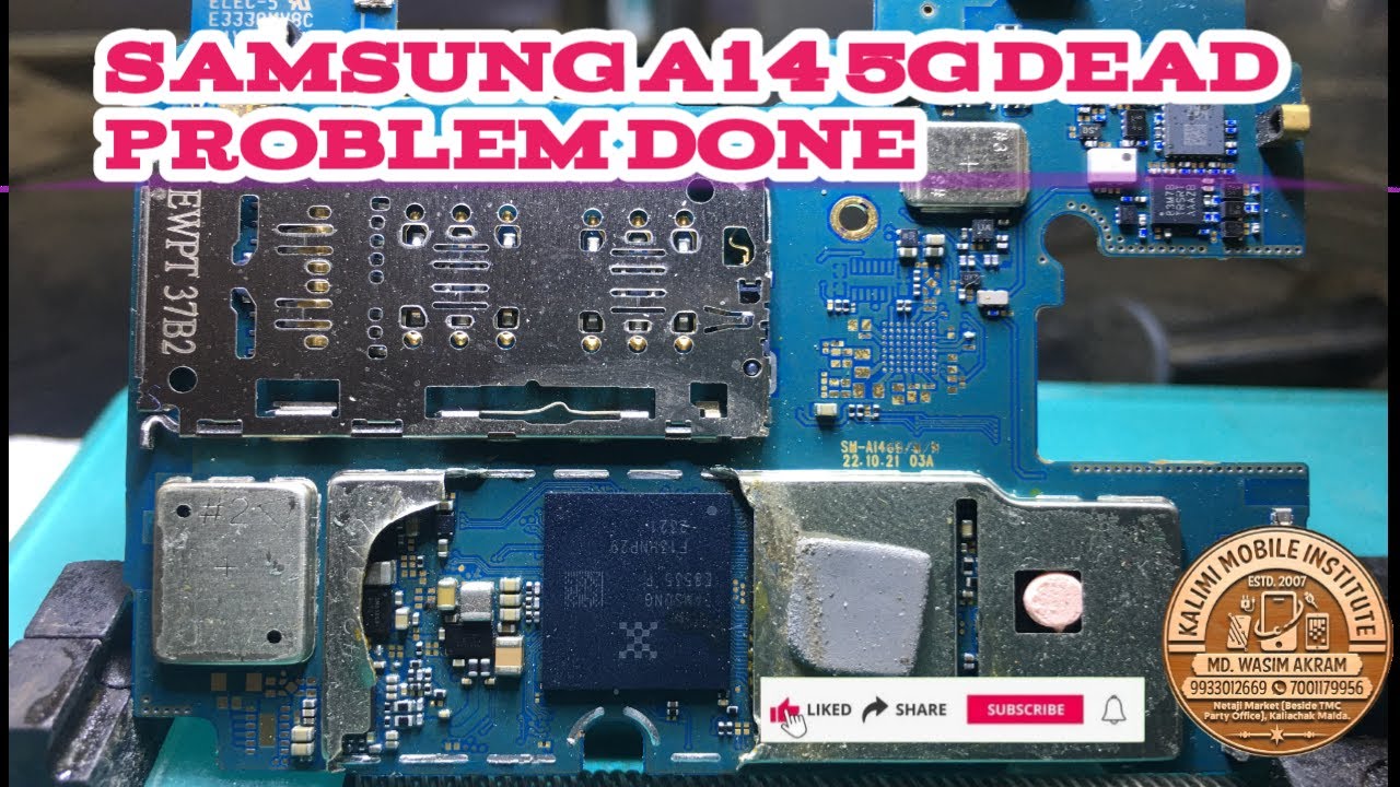 Samsung A14 5g Full Dead Samsung A14 5g Cpu Reball Dead Solution