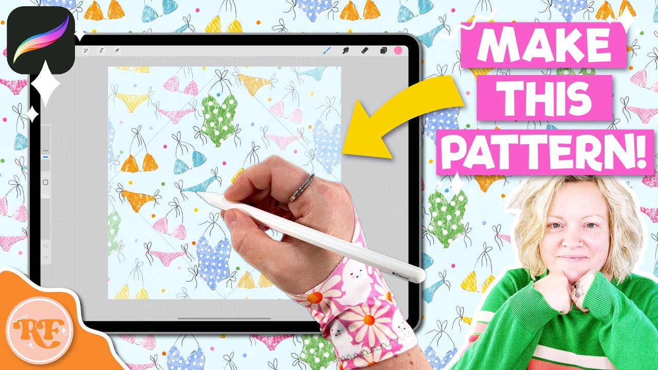Procreate Seamless Pattern Tutorial Diamond Method For Beginners
