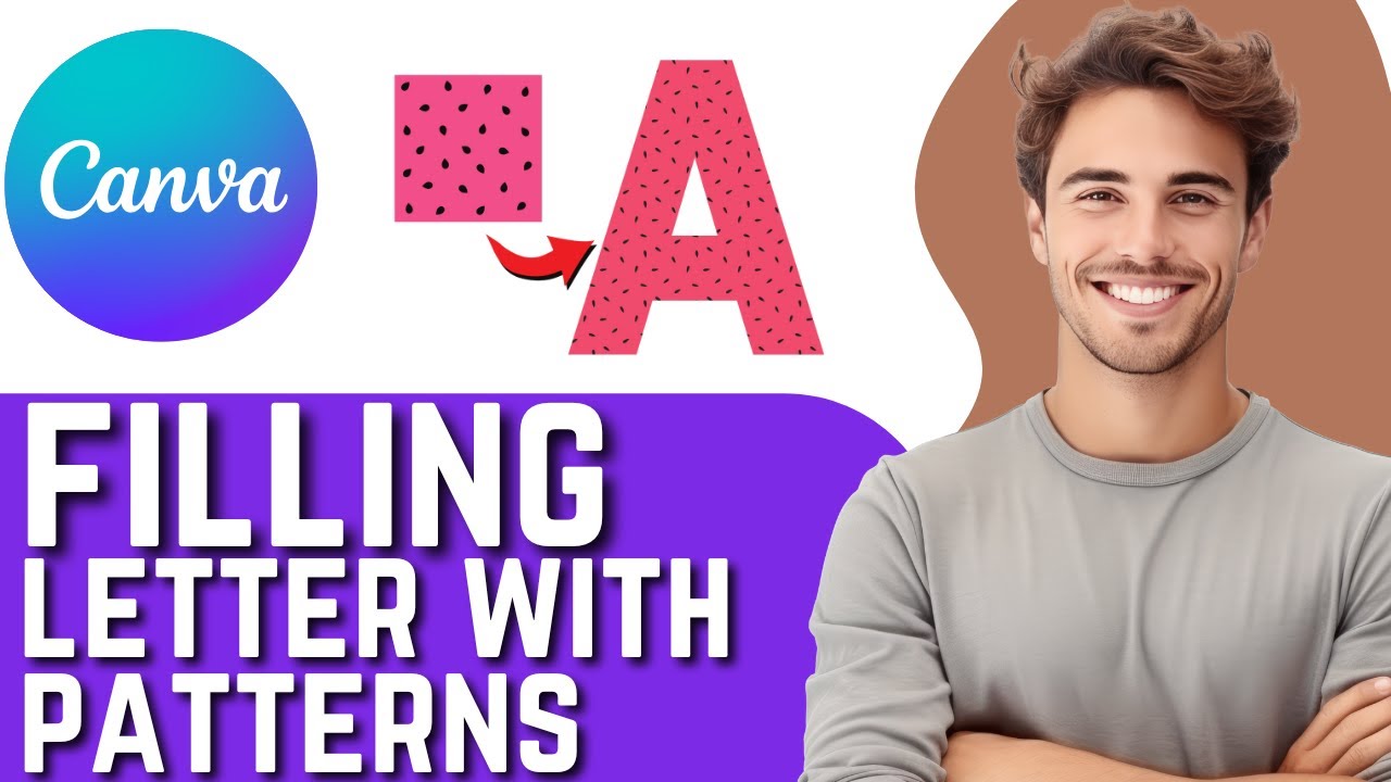 How To Filling Letters With Patterns In Canva Quick Tutorial Youtube