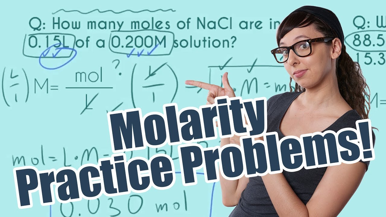 Molarity Practice Problems Youtube
