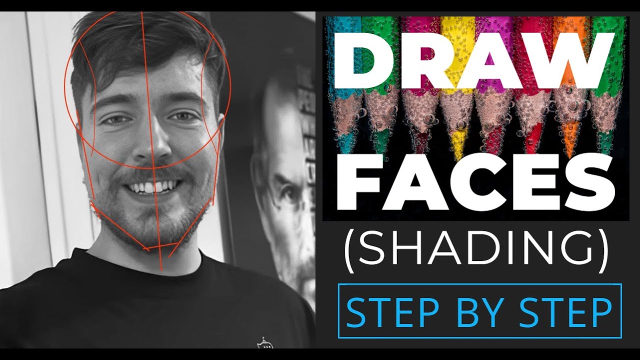 How To Draw Faces For Beginners Step By Step Shading Tutorial Part