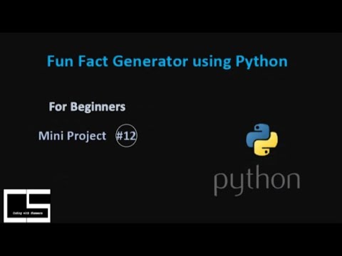 Fun Fact Generator Python Codingwithshameera1 Youtube