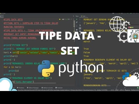 Python Tutorial Mengenal Tipe Data Set Di Python Tipe Data Set