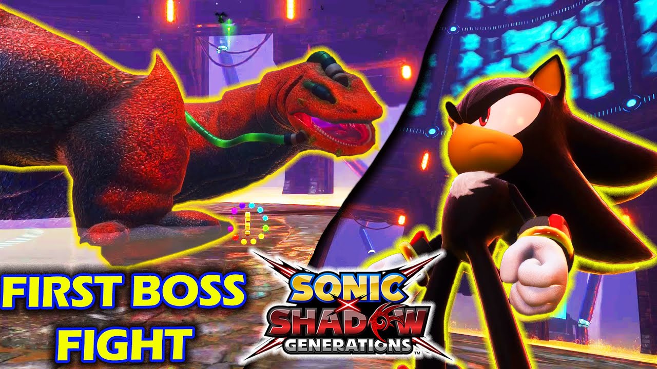 First Boss Fight Shadow The Hedgehog Fights The Biolizard Sonic X