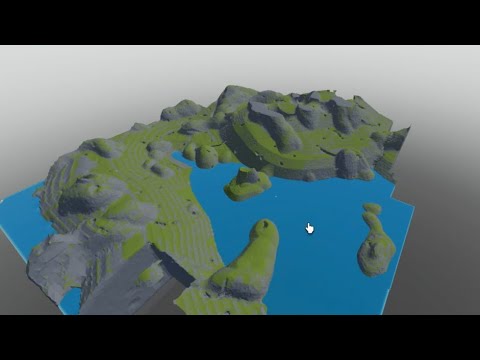 Procedural Terrain Generation Demo Roblox Studio Youtube