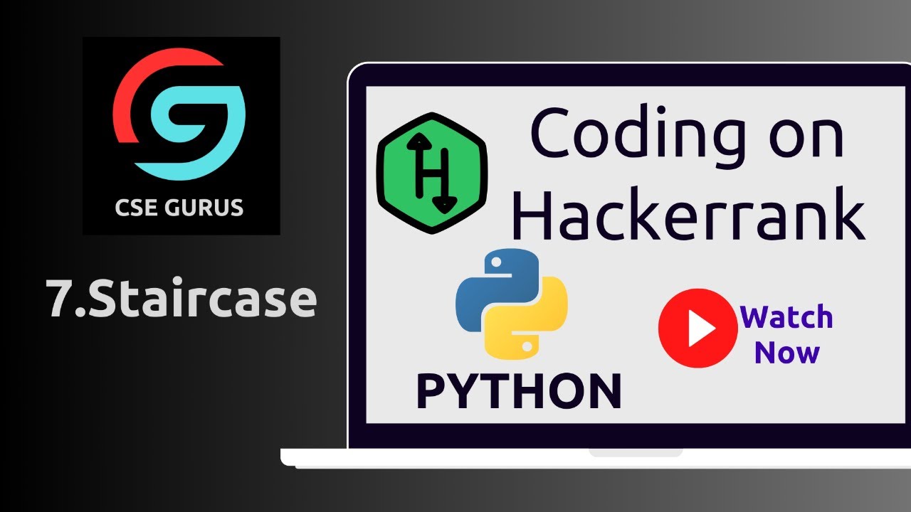 7 Stair Case Hackerrank Python Youtube