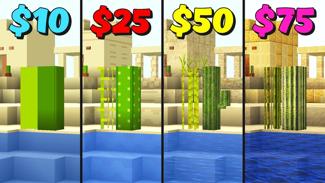 Minecraft For 0 Vs 10 Vs 25 Vs 50 Vs 100 Youtube