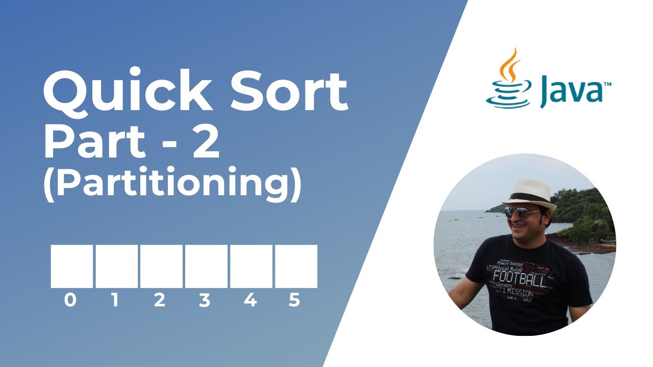 Quick Sort Algorithm In Java Part 2 Partition Method Animation