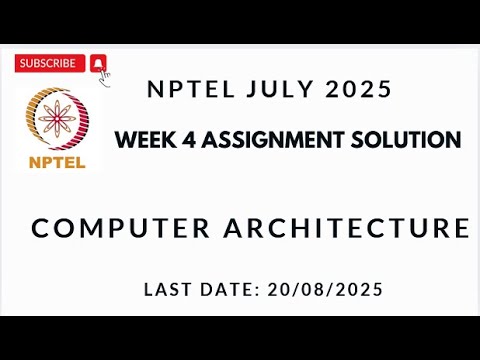 Nptel Computer Architecture Week 4 Assignment 4 Solution