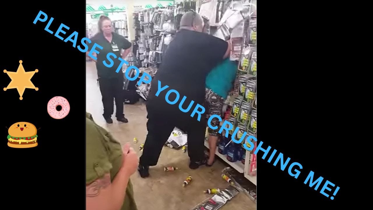 Massive Cop Vs Small Dollar Store Customer Youtube