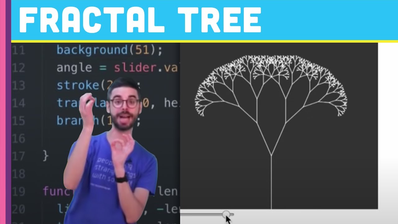 Coding Challenge 14 Fractal Trees Recursive Youtube