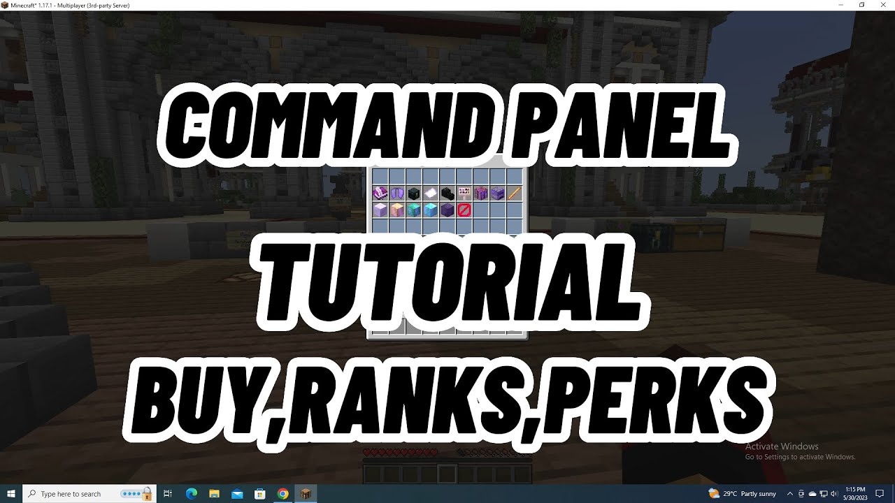 Minecraft Plugin Commandpanel Tutorial Youtube