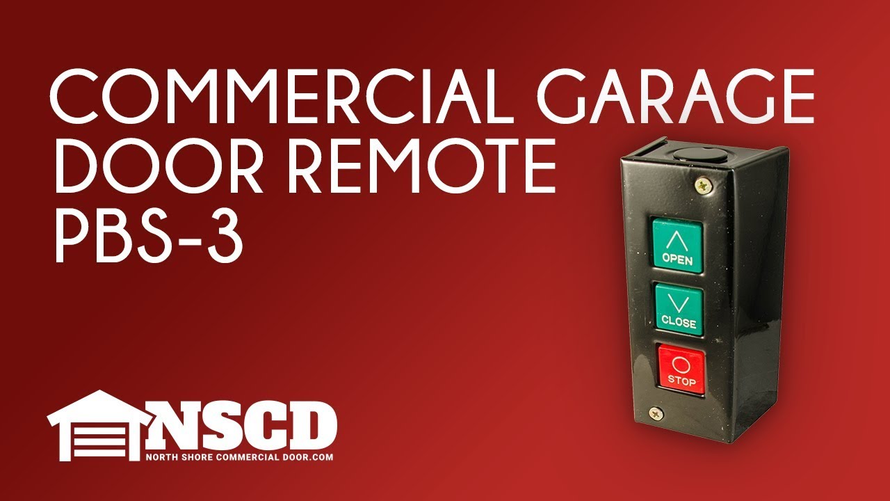 Commercial Garage Door Opener Pbs 3 Three Button Station Youtube