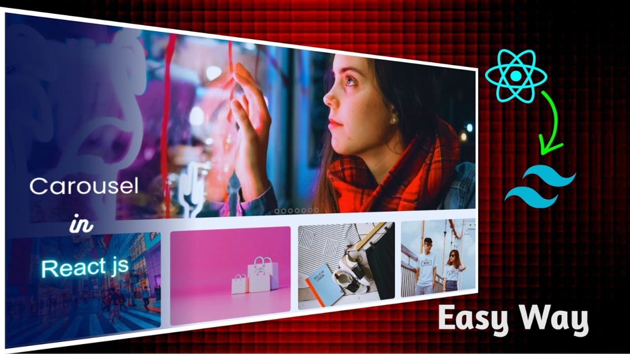 React Image Slider Tutorial Create A Responsive Carousel Slider Youtube