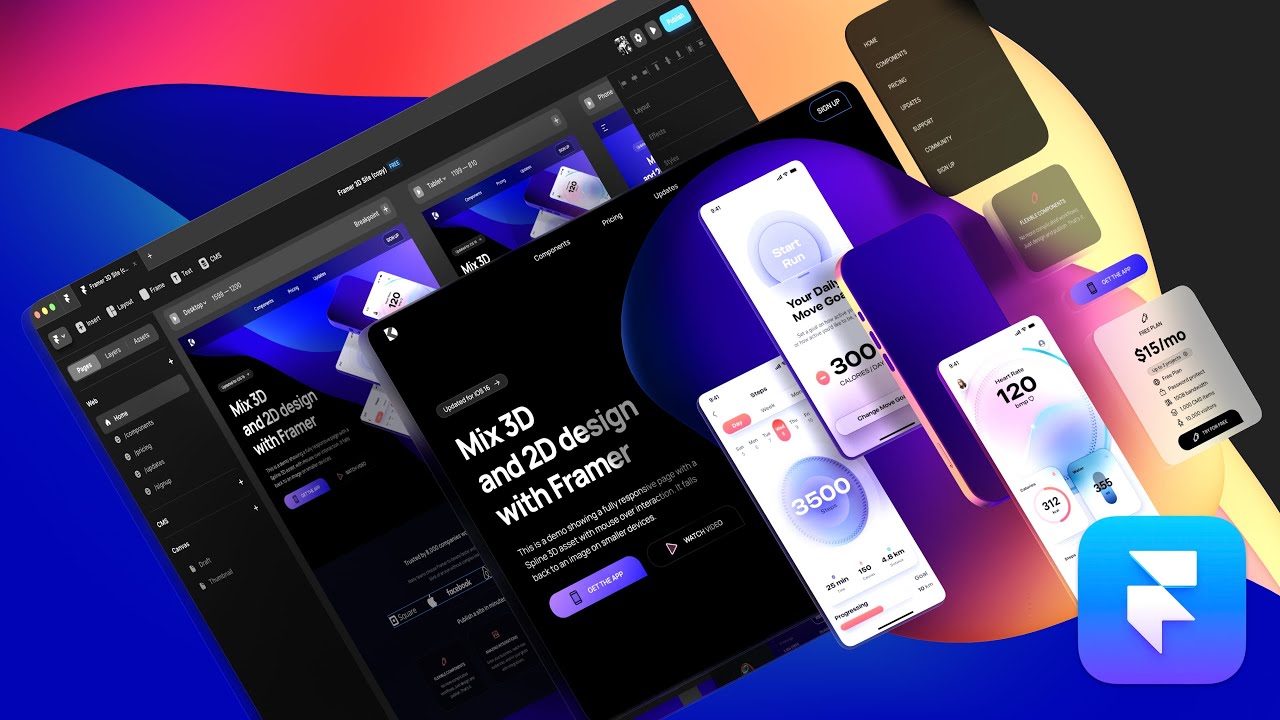 Build A 3d Site Without Code With Framer Crash Course Youtube