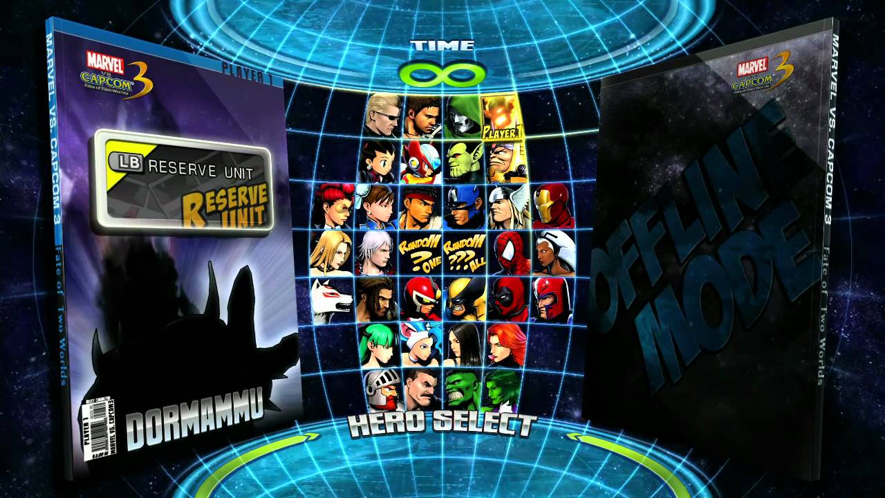 Ultimate Marvel Vs Capcom 3 Character Select Ultimate Marvel Vs