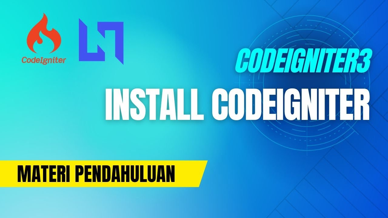 Codeigniter 3 Tutorial Instalasi 01 Youtube