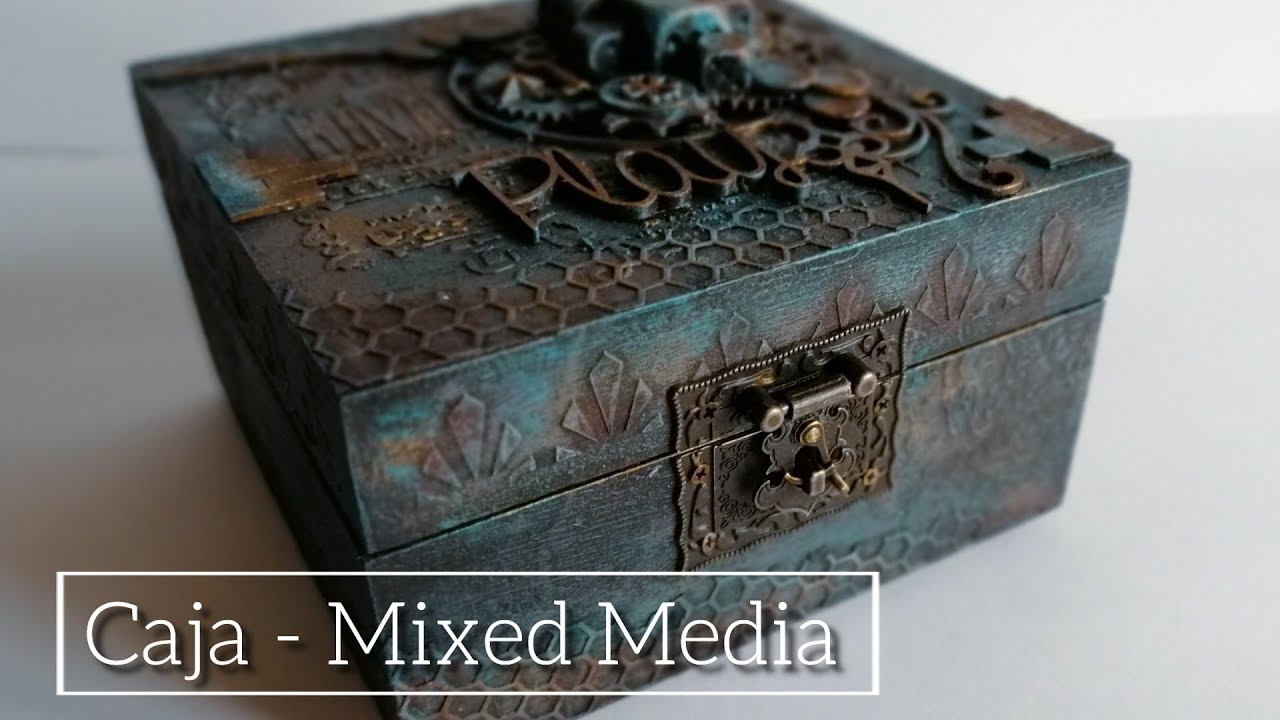 Caja Decorada Mixed Media Lluna Nova Scrap Youtube