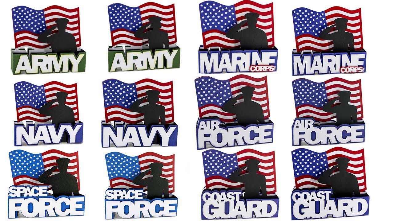 Military Box Card Svg Assembly Tutorial Youtube