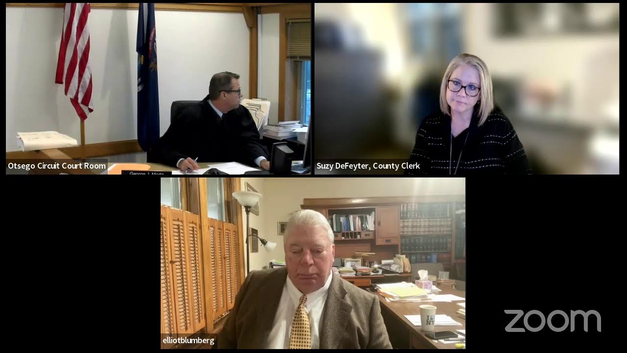 46th Circuit Court Judge George Mertz Otsego Docket 11 6 23 Youtube