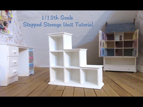 My Dh Diary Tutorial 33 1 12th Scale Stepped Storage Unit Tutorial