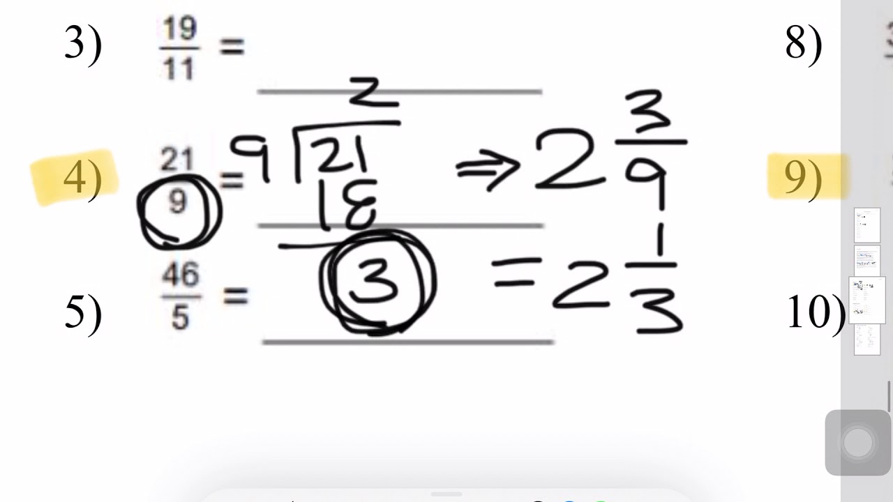 6th Grade Math Lesson 2 1 Youtube