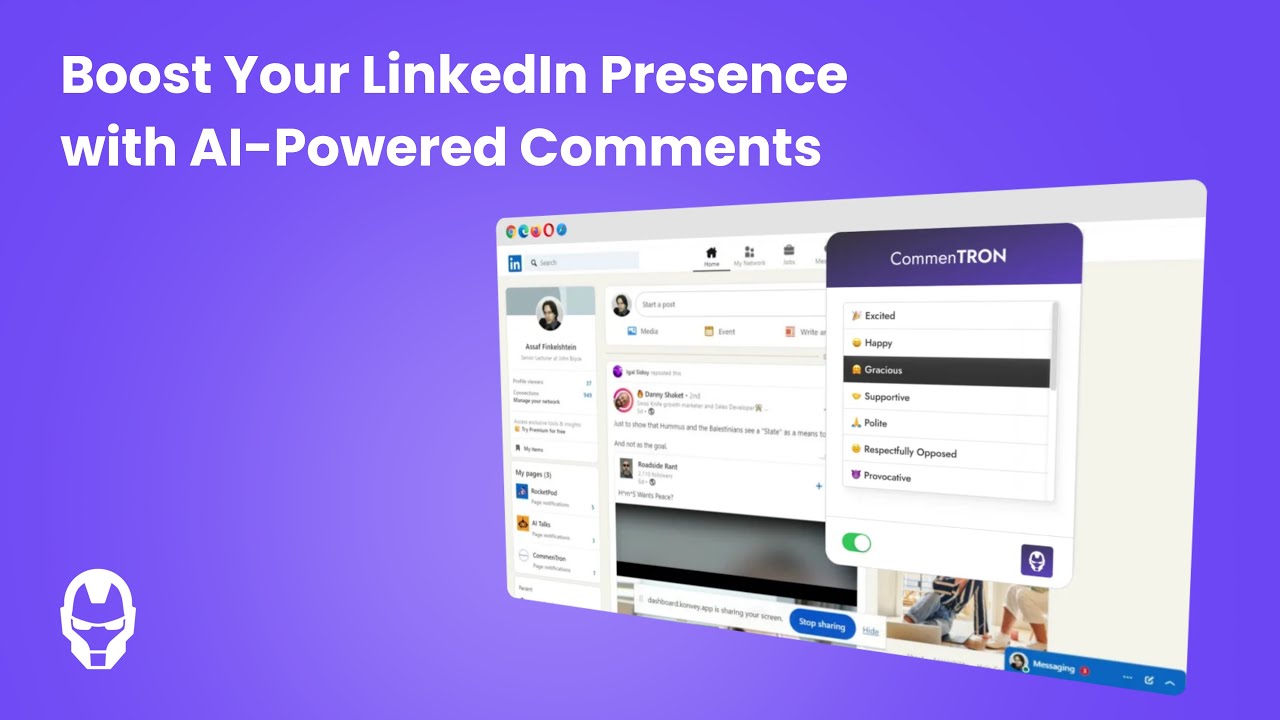 Commentron Video Guide Ai Powered Engagement On Linkedin Rocketpod