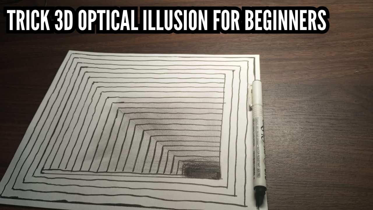 Trick 3d Optical Illusion For Beginners Youtube