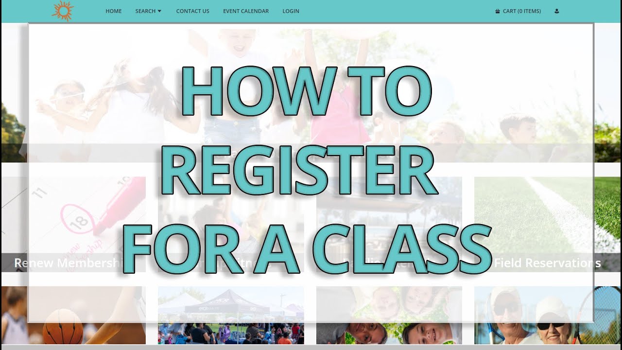 How To Registering For Class Youtube