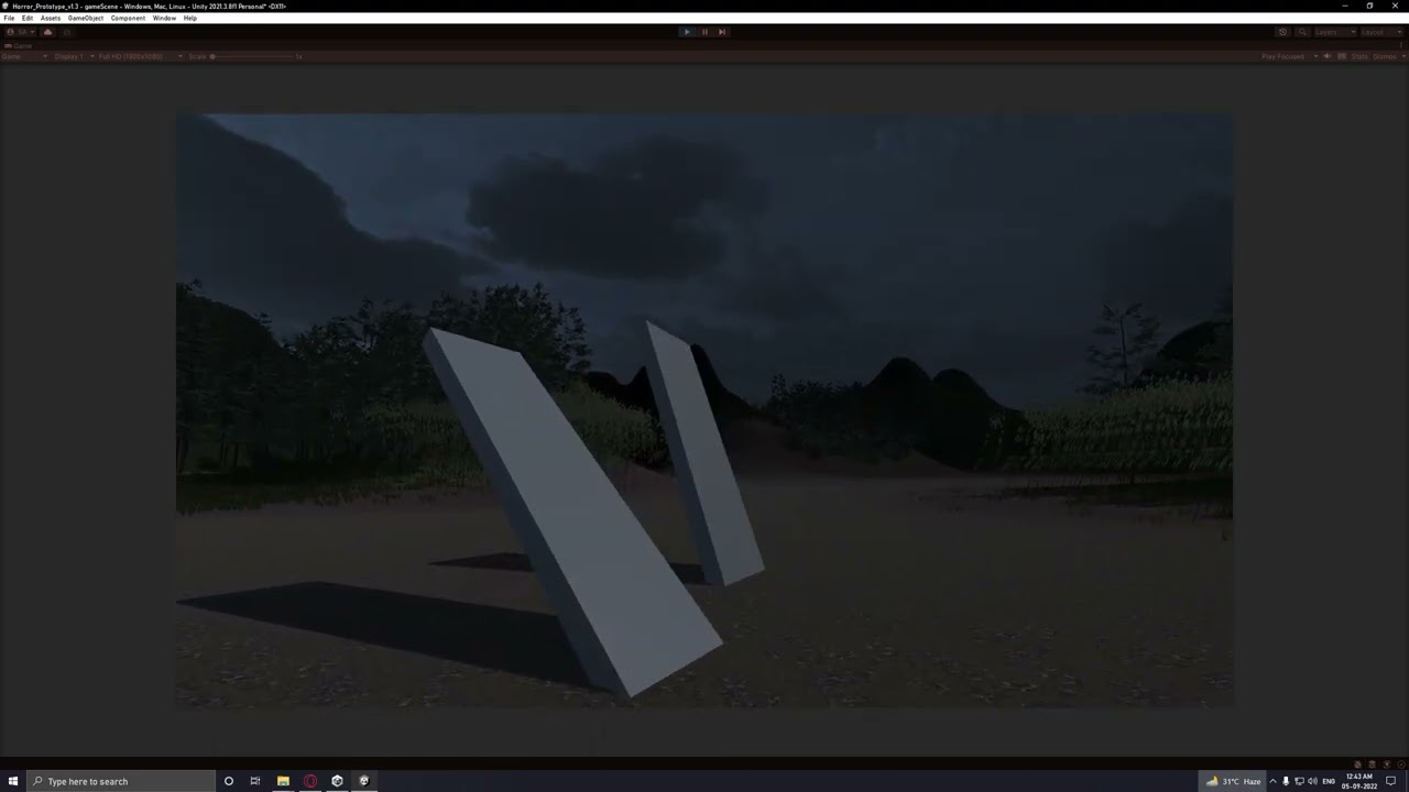 Unity 3d Horror Game Early Prototype Youtube