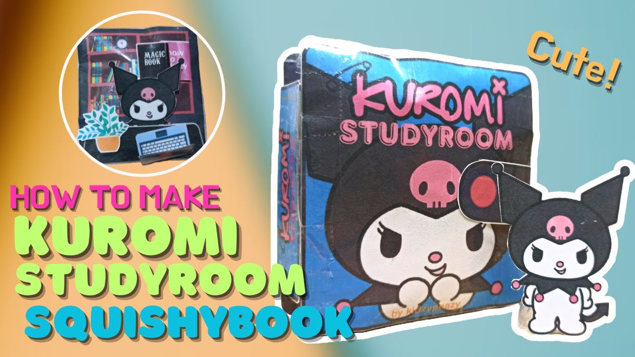 Diy Kuromi Study Room Squishybook Kuromi Diy Squishybook Youtube
