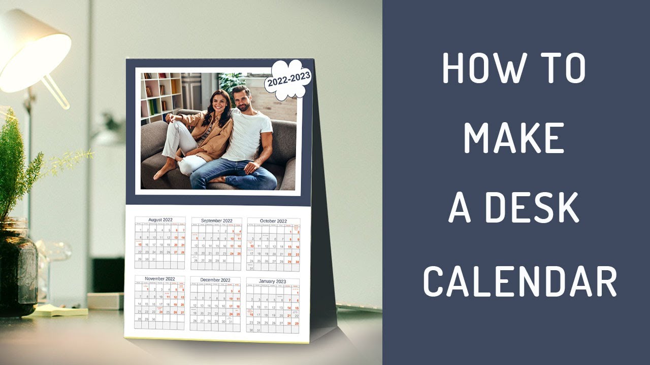 How To Make A Desk Calendar Easy Diy Tutorial Youtube