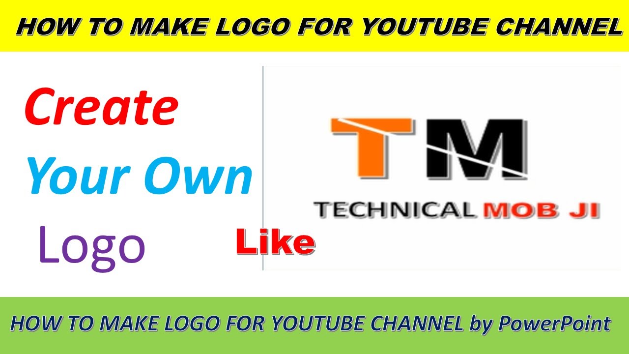 How To Make Logo For Youtube Channel Youtube