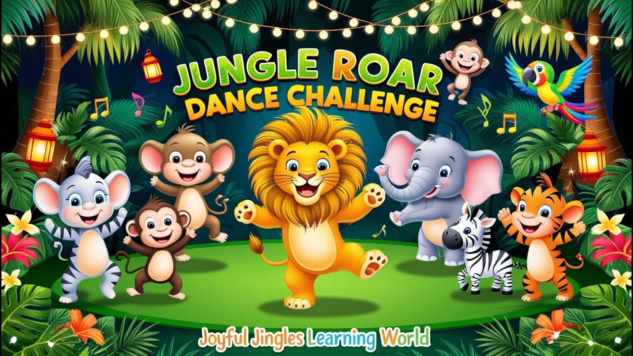 Jump Dance Roar Fun Jungle Animal Song For Preschoolers Toddlers