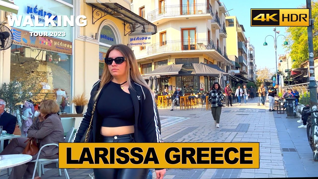 Larissa Greece рџ рџ Walking Tour City Ambient Sounds With Subtitles