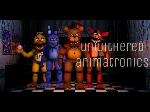 Fnaf Speed Edit Unwithered Animatronics V2 Youtube