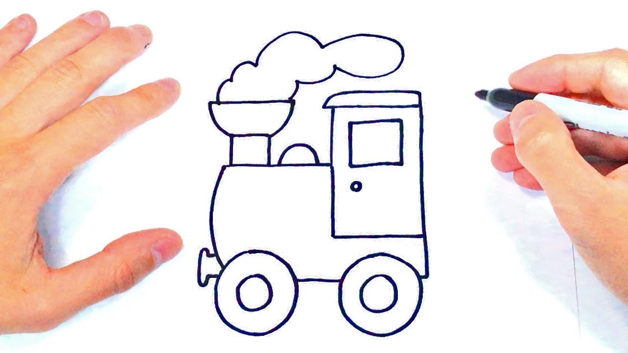 Como Dibujar Un Tren O Locomotora Dibujos Para Aprender Para Niños