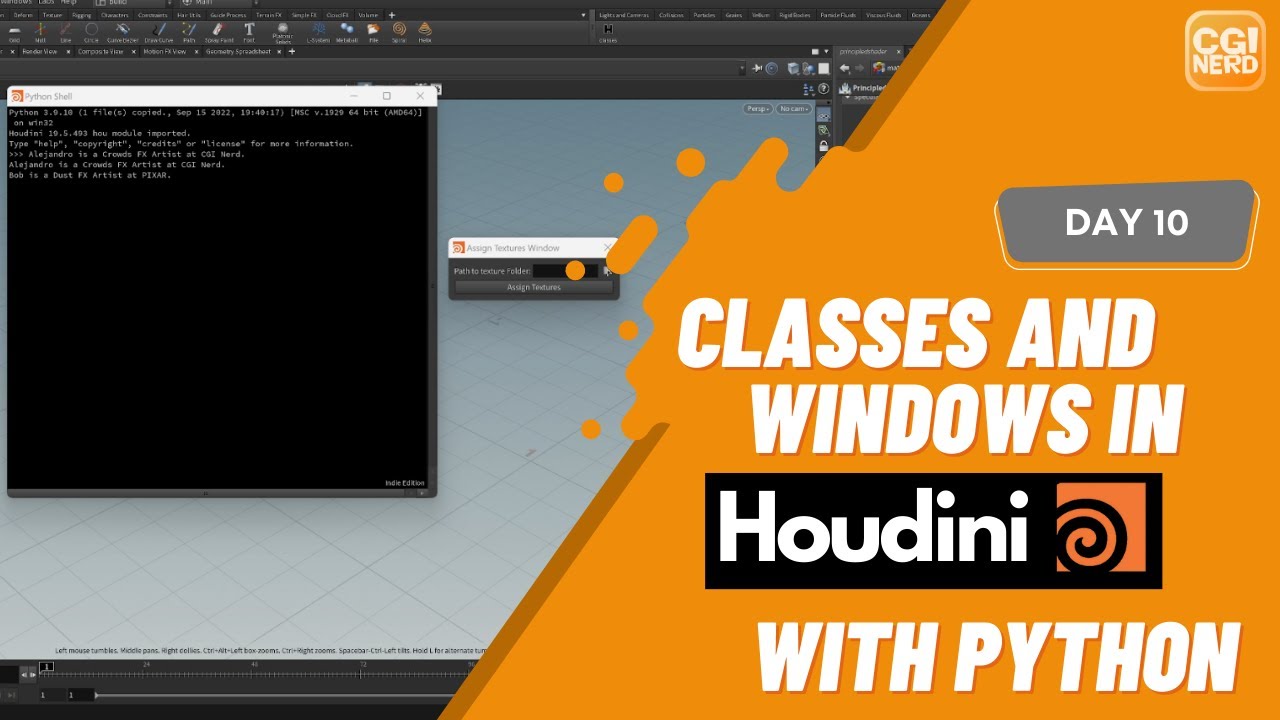 Day 10 Classes And Windows In Houdini With Python Houdini 10 Day