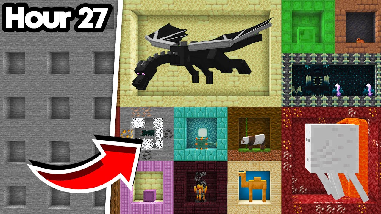 I Trapped Every Minecraft Mob In 36 Hours Youtube