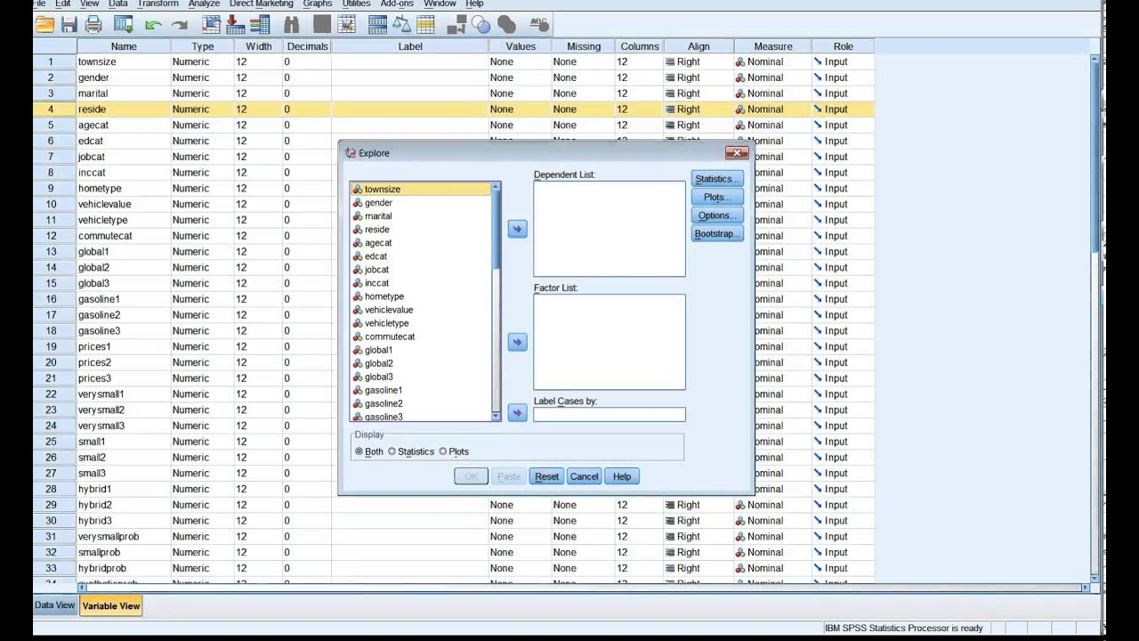 Spss Confidence Interval Youtube