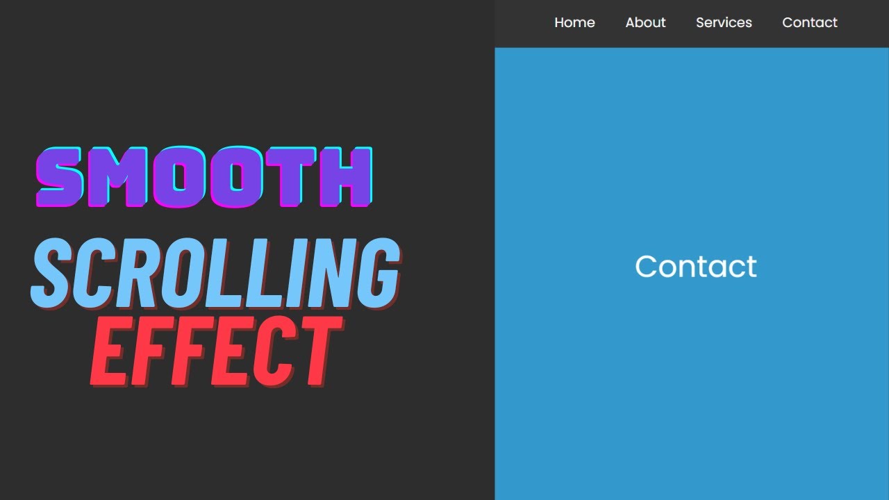 Smooth Scroll Effect Using Html And Css Scroll Effect Lexical
