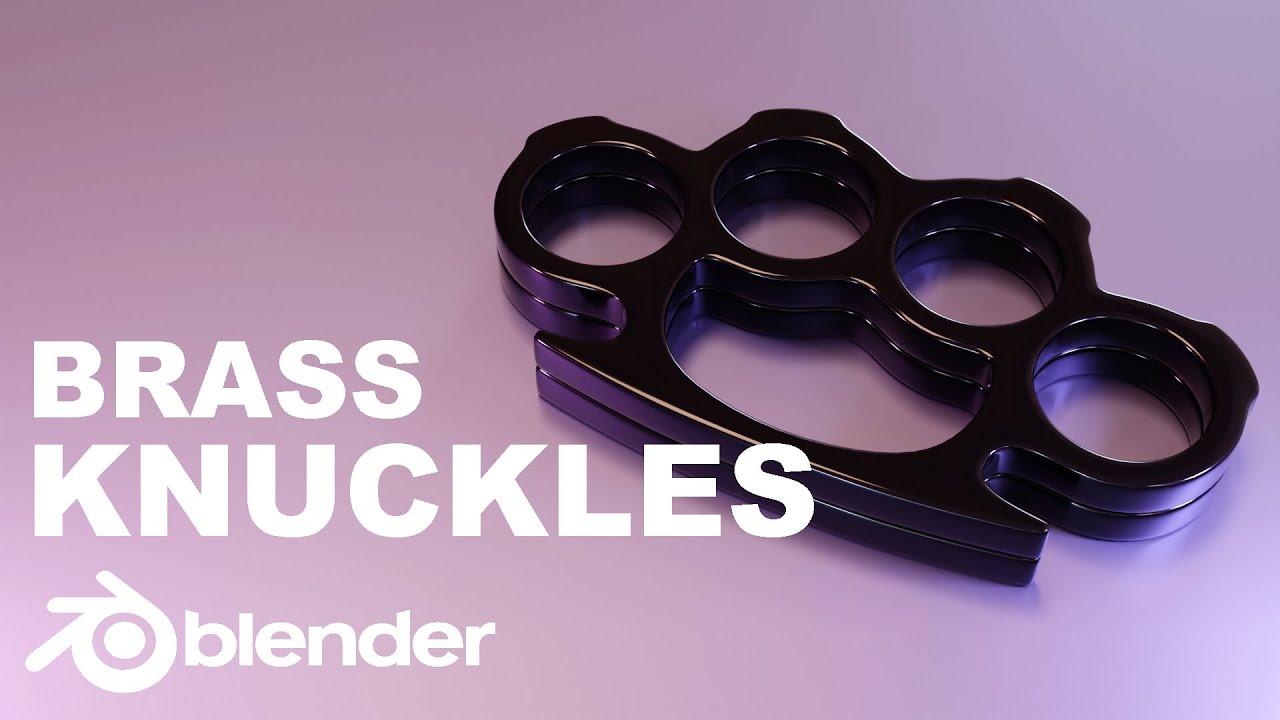 3d Modeling Brass Knuckles In Blender Timelapse Youtube