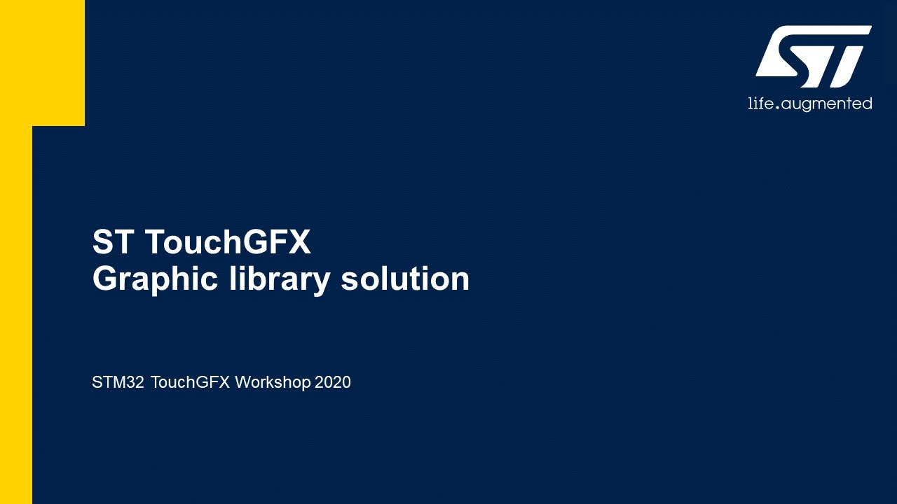 Stm32 Graphics Workshop 3 Touchgfx Basic Information Youtube