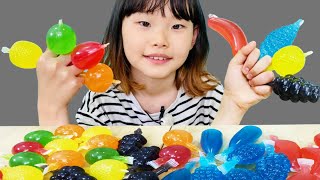 틱톡 과일 젤리 챌린지 Limetube 라임튜브 Tiktok Jelly Fruit Candy Challenge Lime Tube ...