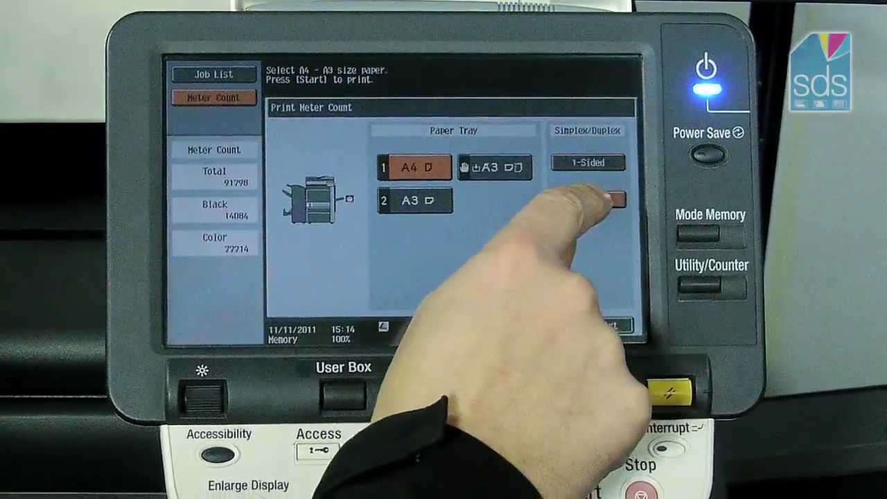 Accessing Meter Readings Bizhub Printers Konica Minolta How To Access