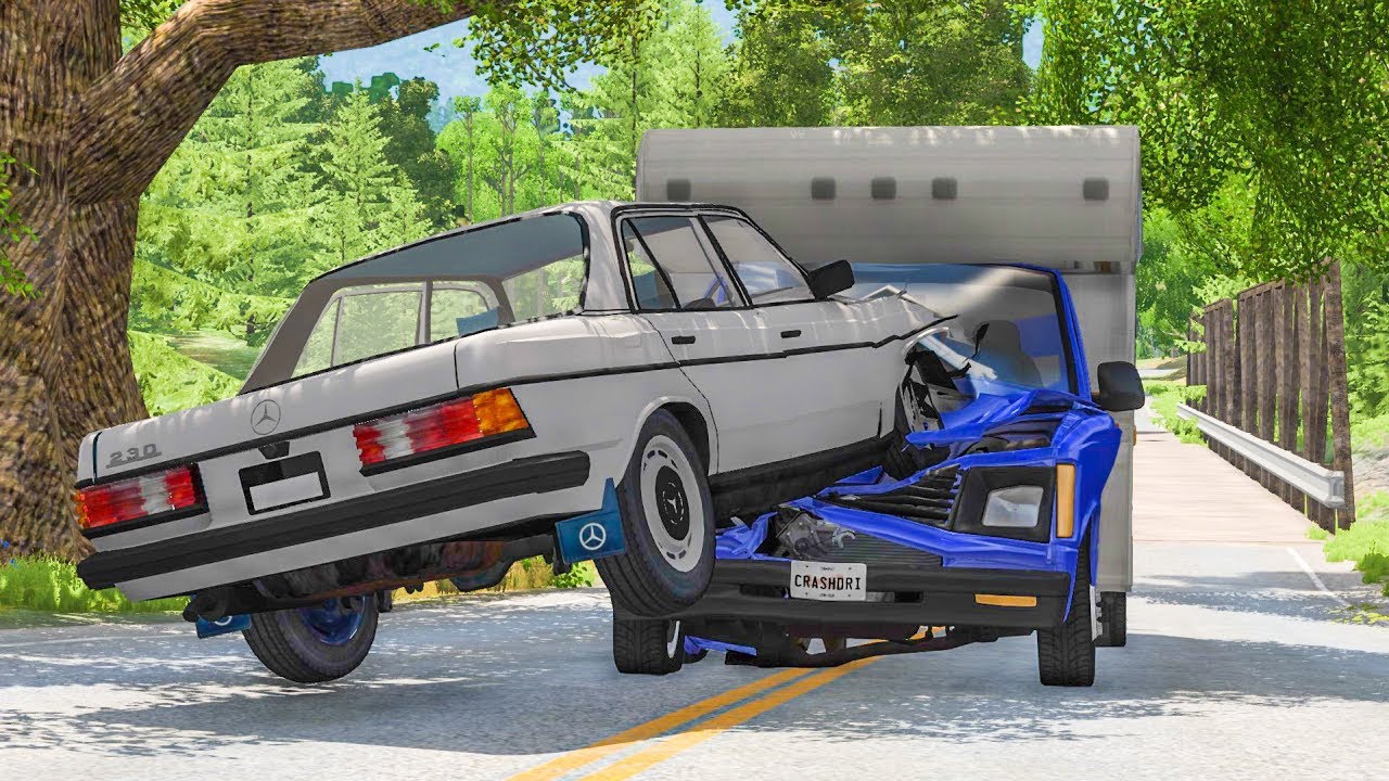 Hard Crashes 3 Beamng Drive Youtube