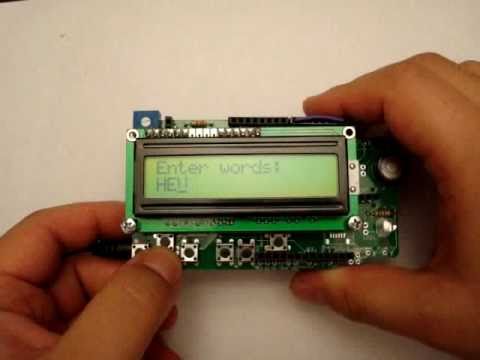 Arduino Phi 1 Shield Morse Code Encoder And Decoder Youtube