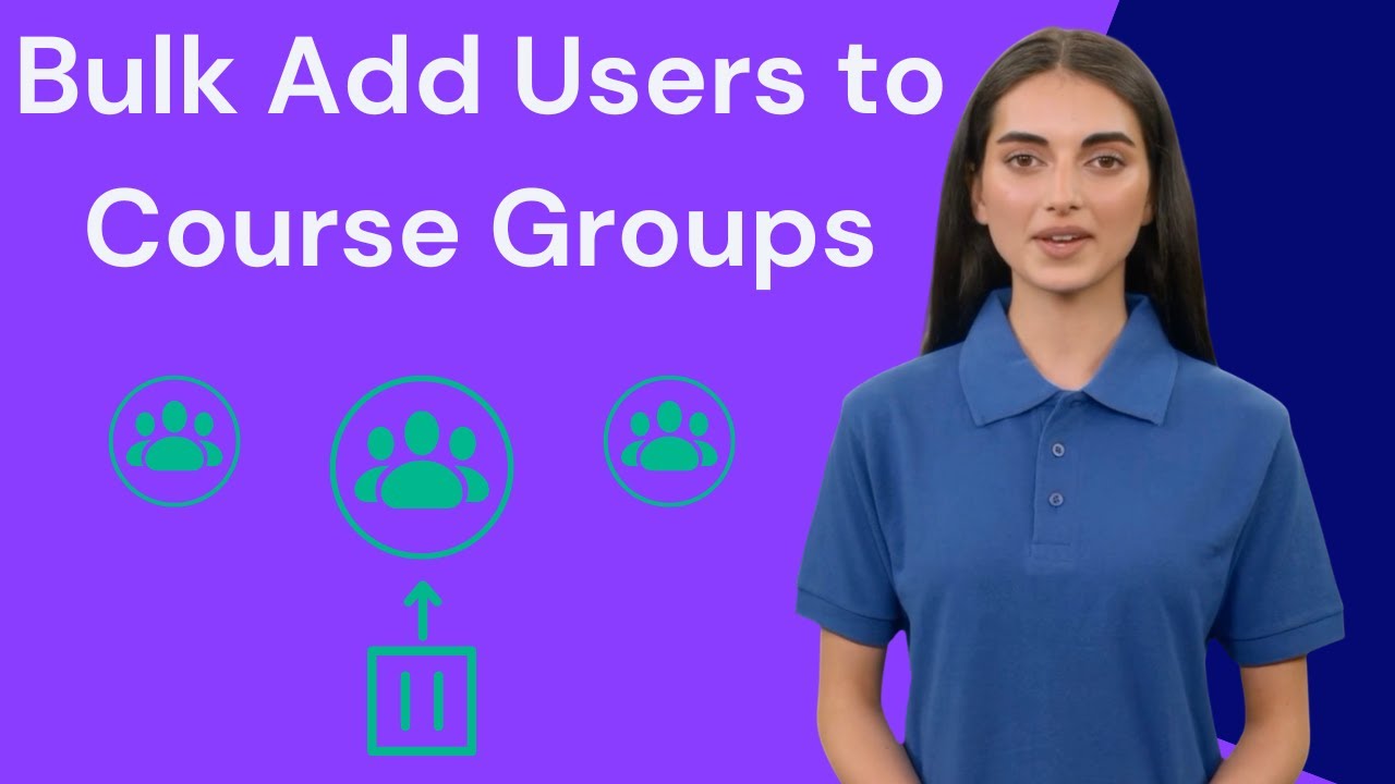 Bulk Add Users To Course Groups Tutorial Youtube